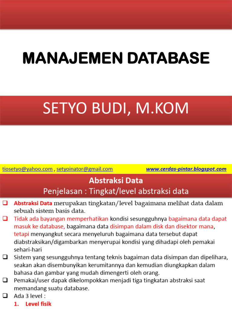 02.manajemen Database 2P | PDF