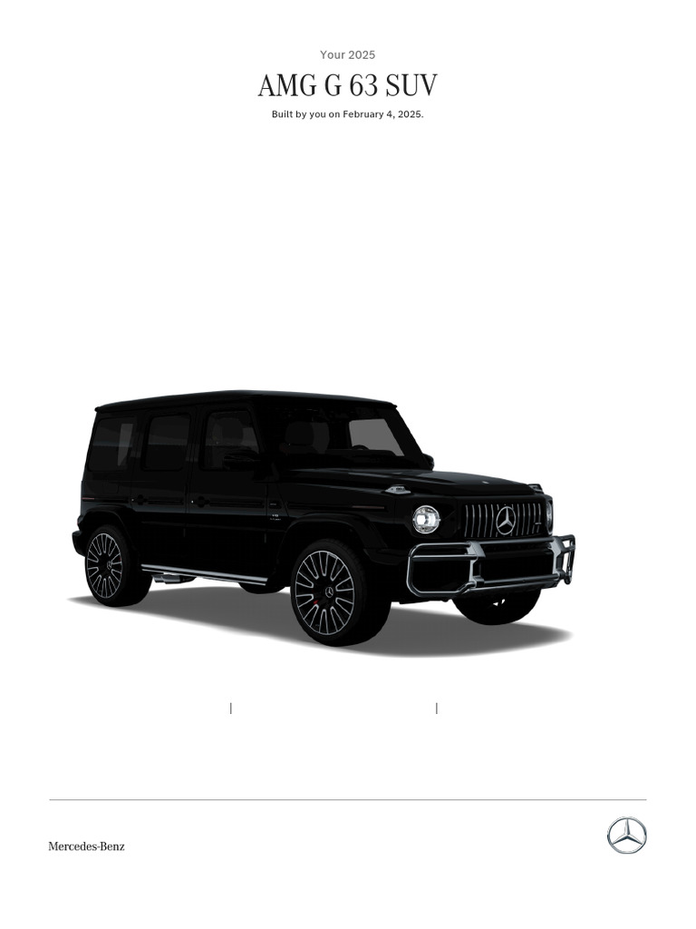 Custom Mercedes G63 | PDF | Fuel Economy In Automobiles | Annual Percentage Rate