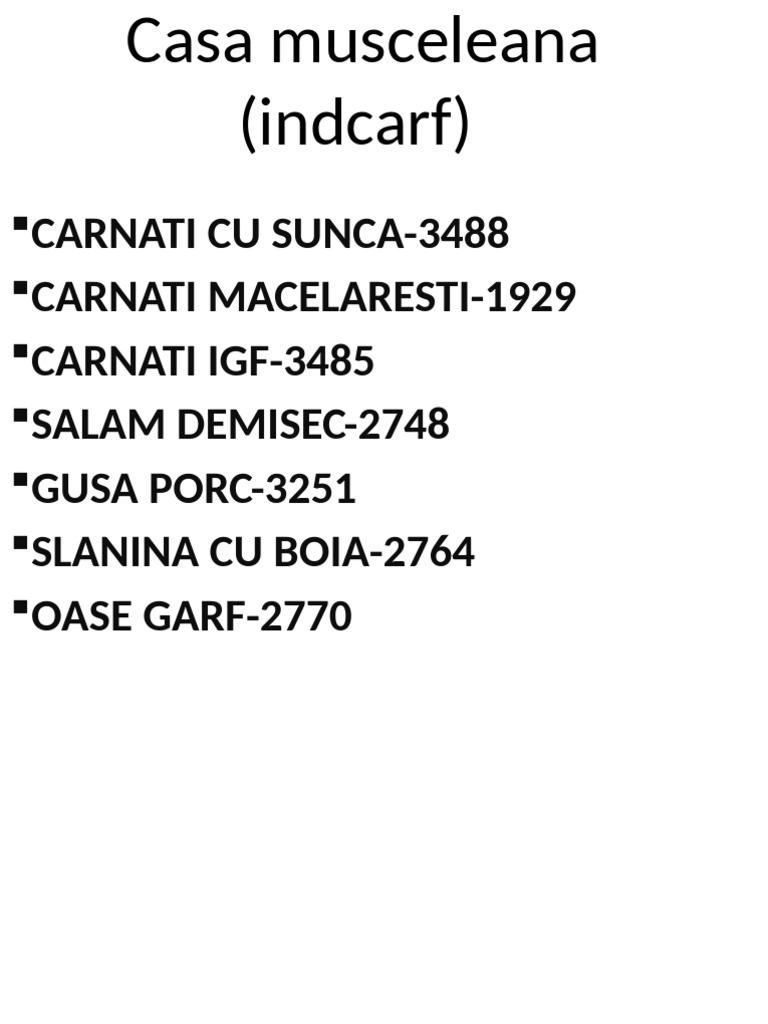 Romanian Sausages & Meats Guide | PDF