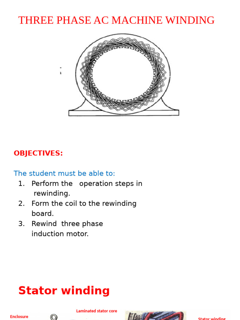 Ch3 AC Machine Winding-1 | PDF | Inductor | Alternating Current