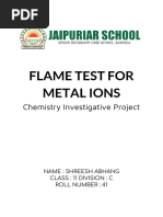 Group 2 Metals Flame Test Results | PDF
