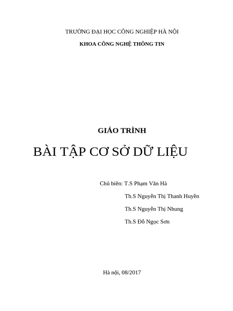 giao-trinh-bai-tap-csdl-nghiem-thu-cap-truong | PDF