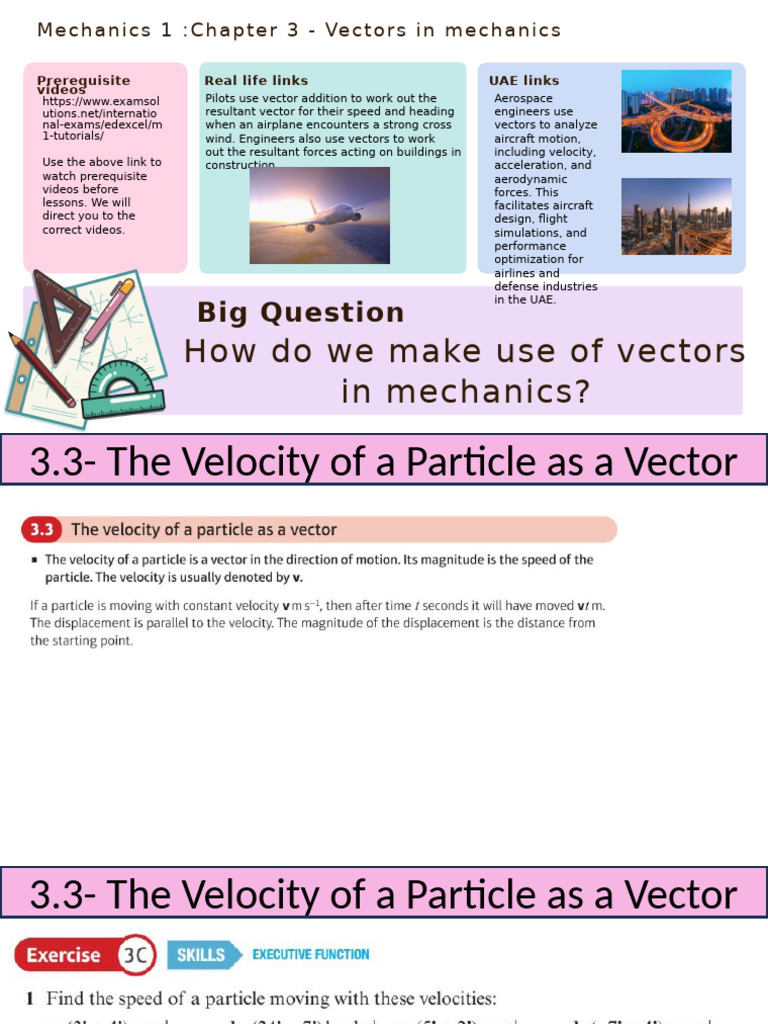 3.4- Solving Problems Involving Velocity | PDF | Velocity | Speed