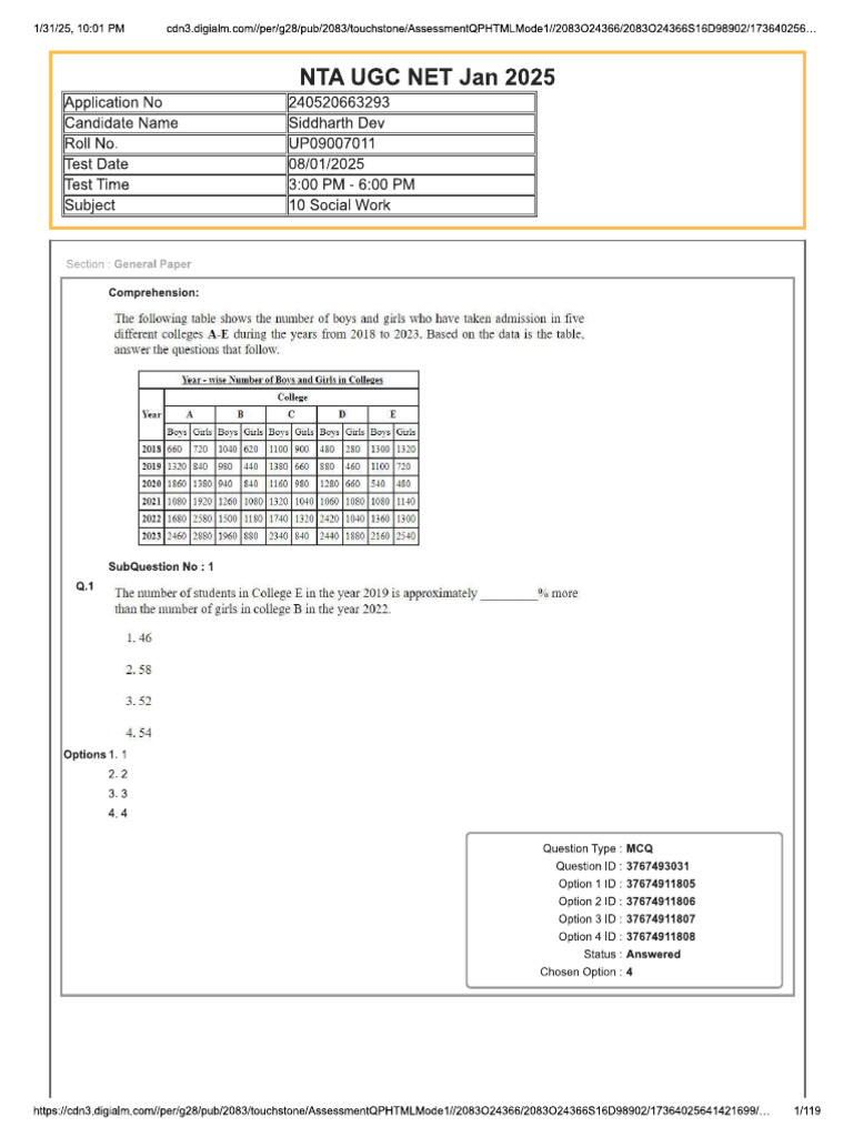 Ugc Net Paper December 2024 Social Work Siddharth | PDF
