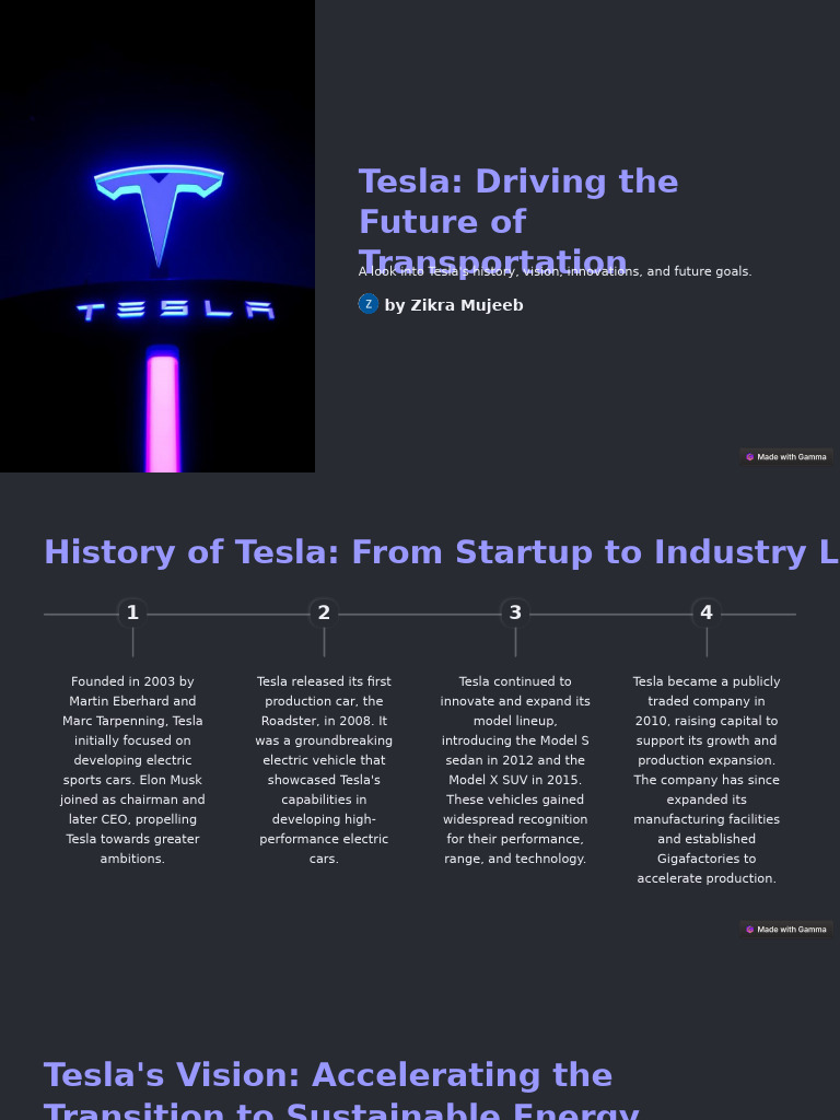 Tesla Motors | PDF | Tesla Model S | Sustainable Energy