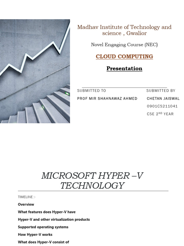 CLOUD PRESENTATION | PDF | Hyper V | Virtualization