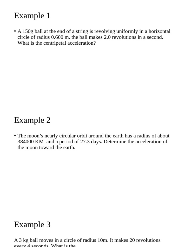 Chapter5 Exercises Circular Motion | PDF