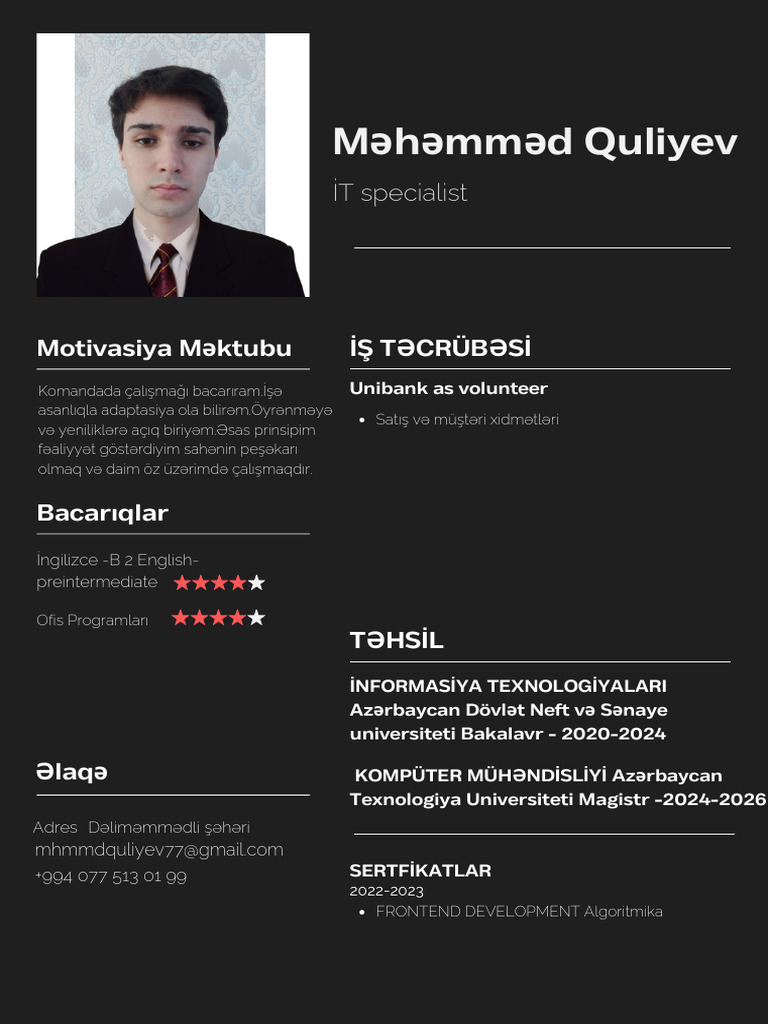 Mahammad Main CV | PDF