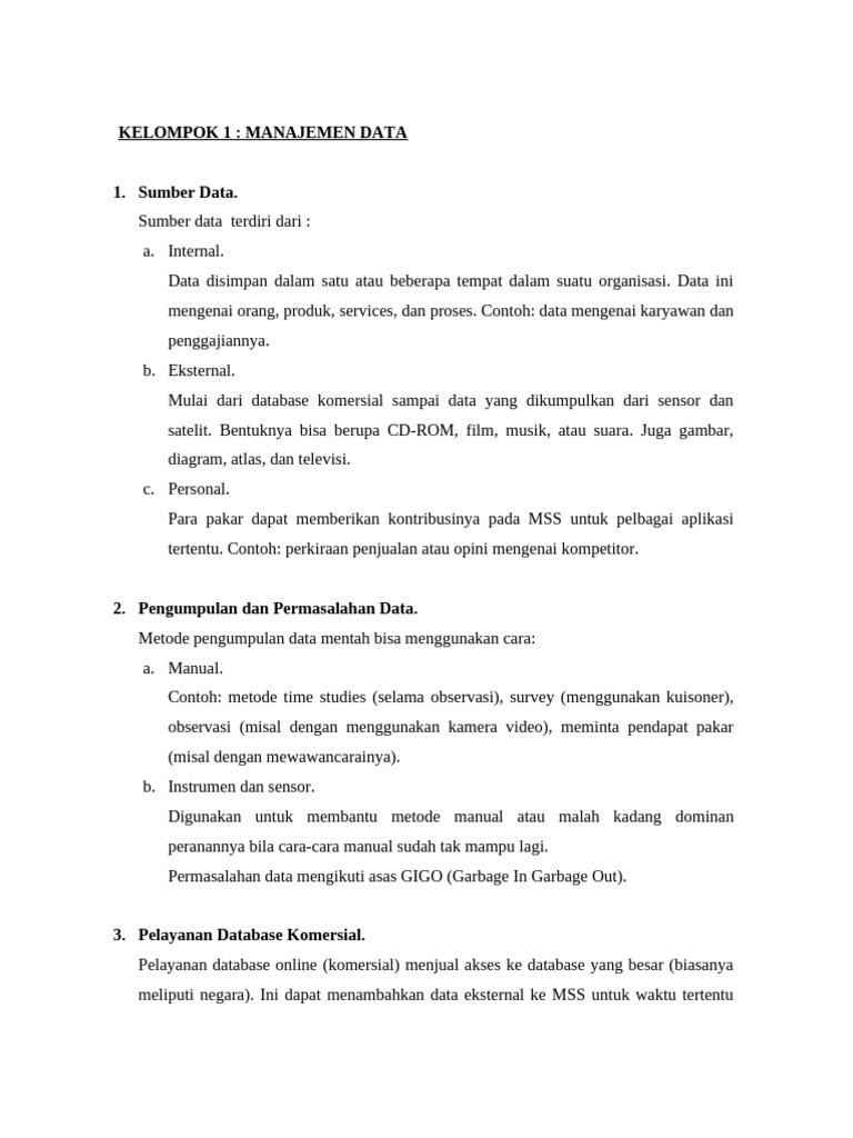 Ringkasan SPK Masing Masing Kelompok | PDF