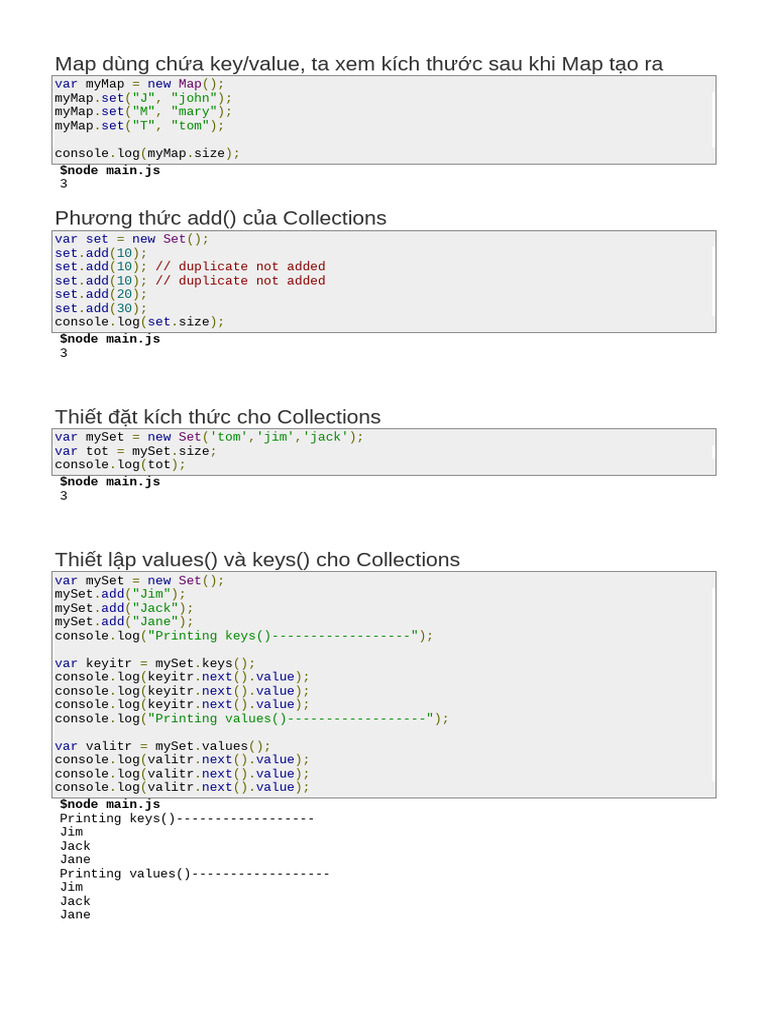 Es6 Collections Ok | PDF