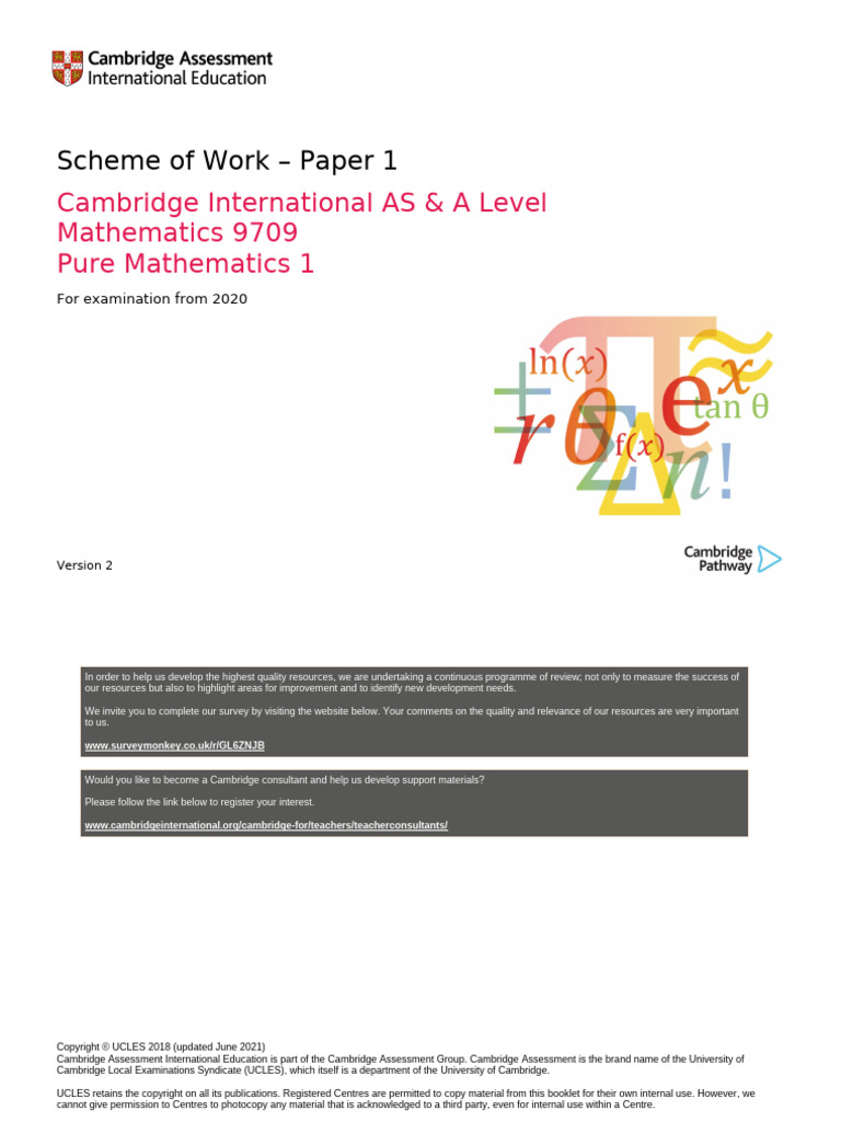 9709_y20-22_sw_Pure1_v2 | PDF | Function (Mathematics) | Line (Geometry)