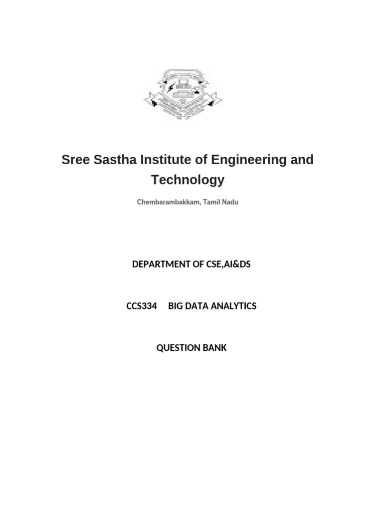 BDA QUESTION BANK | PDF | No Sql | Big Data BDA QUESTION BANK | PDF | No Sql | Big Data
