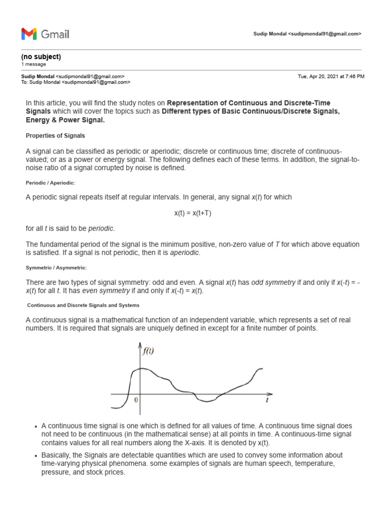 5 | PDF | Fourier Series | Sampling (Signal Processing)