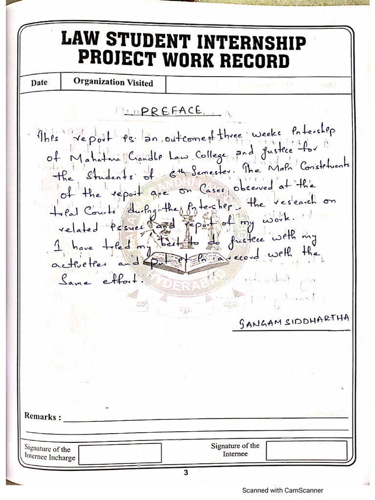 Internship Record | PDF