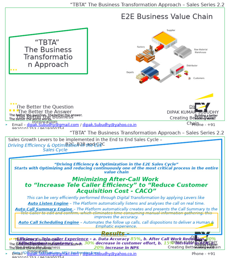 4 DKS - The Business Transformation Approach - 31st Jan 2022 | PDF ...