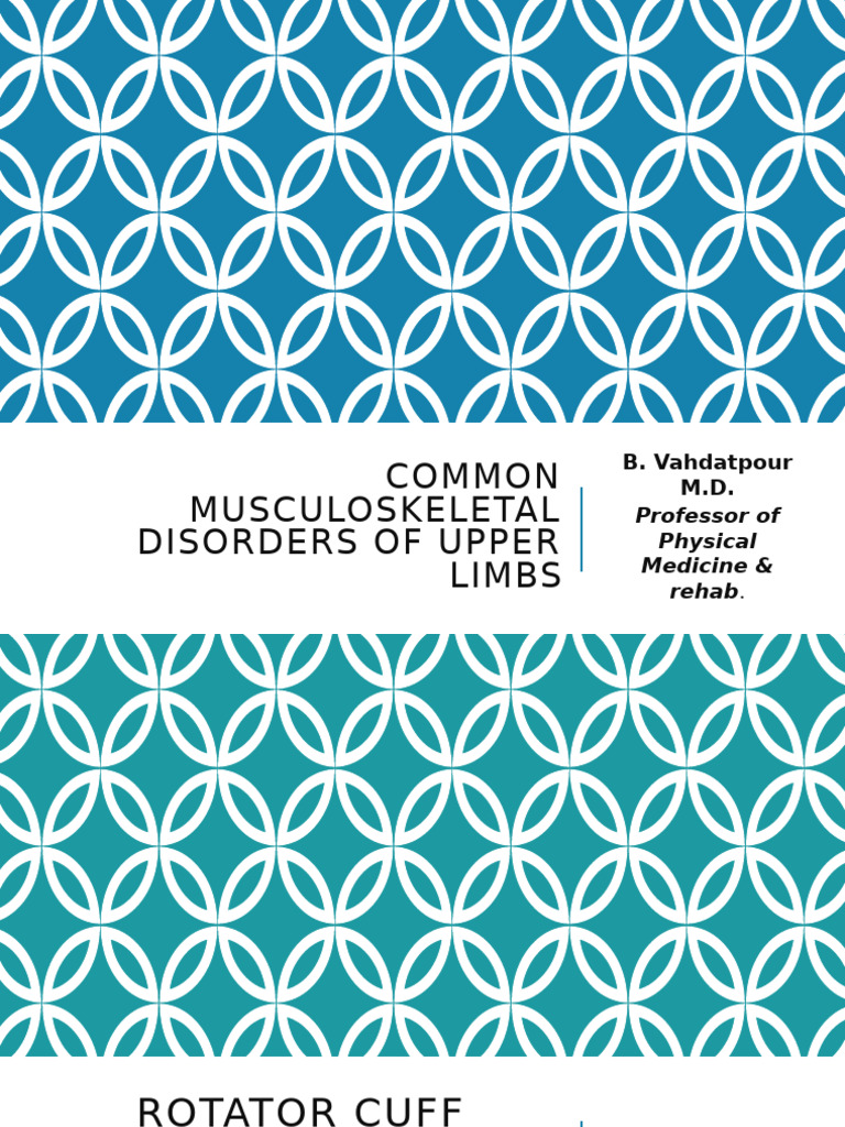 Upper Limb MSK | PDF | Shoulder | Carpal Tunnel Syndrome