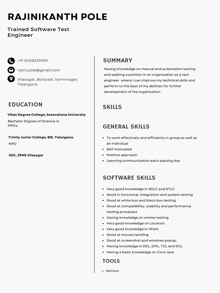 RAJINIKANTH RESUME | PDF