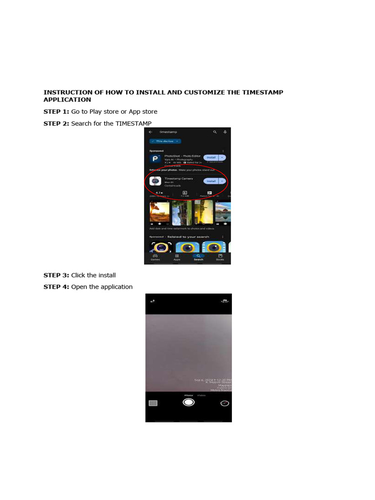 Instructions For Installing Timestamp | PDF