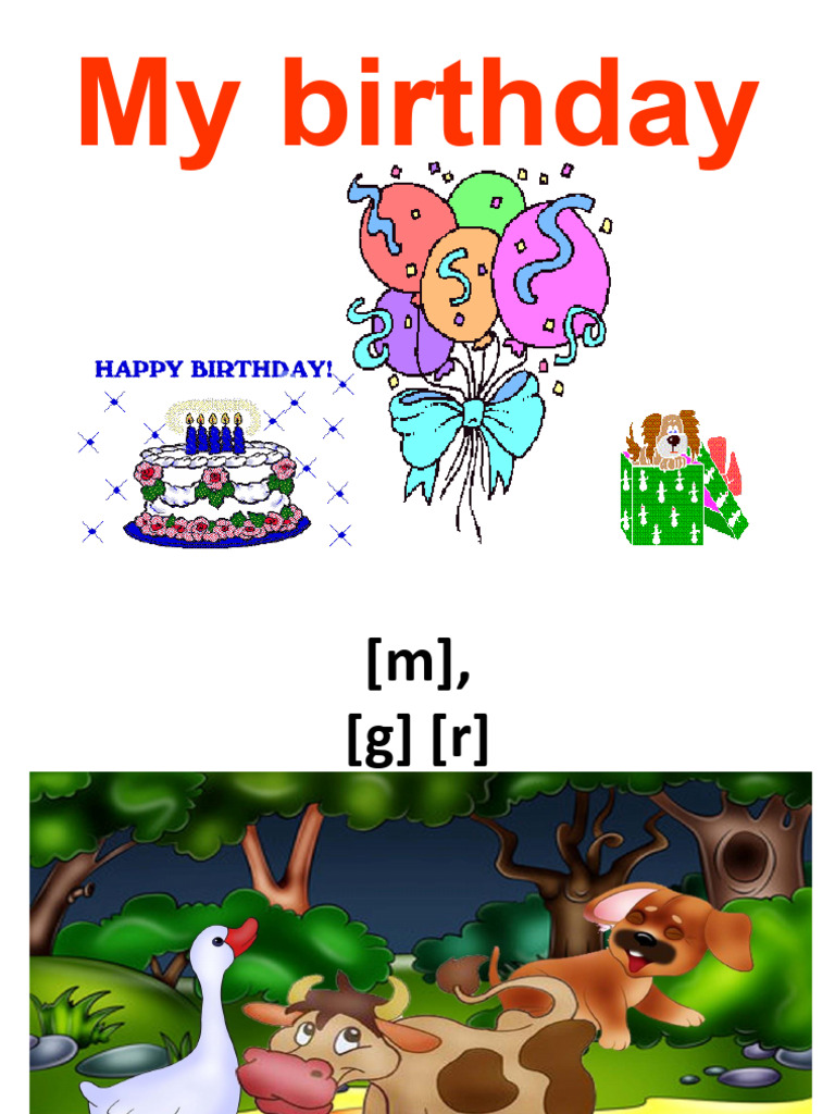 Prezentatsiya Na Temu My Birthday 2 Klass | PDF