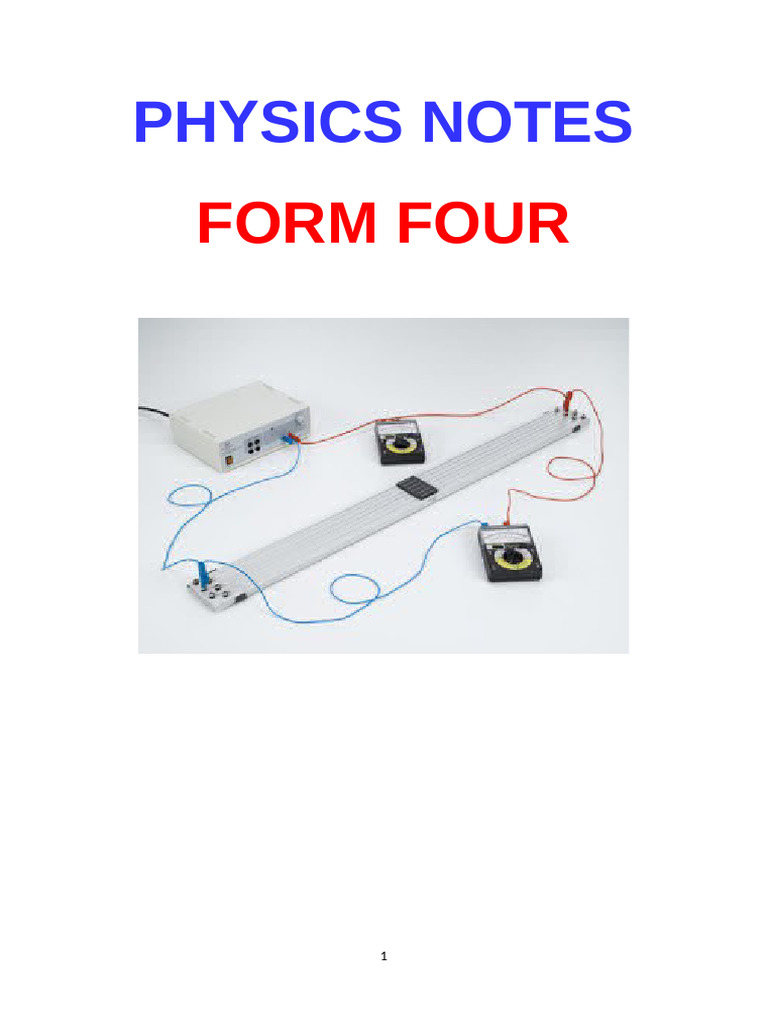 PHYSICS - FORM FOUR | PDF | Waves | Diffraction