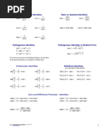 Trigonometric Table Class 10 | PDF