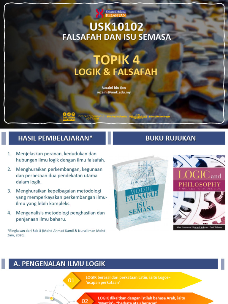 Topik 4 - Logik Dan Falsafah | PDF