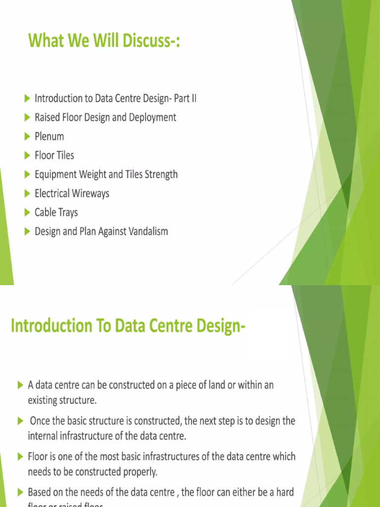 Unit 3 Data Center Design | PDF