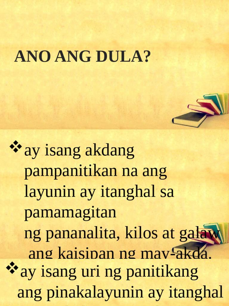 Dulaang Filipino 1 | PDF