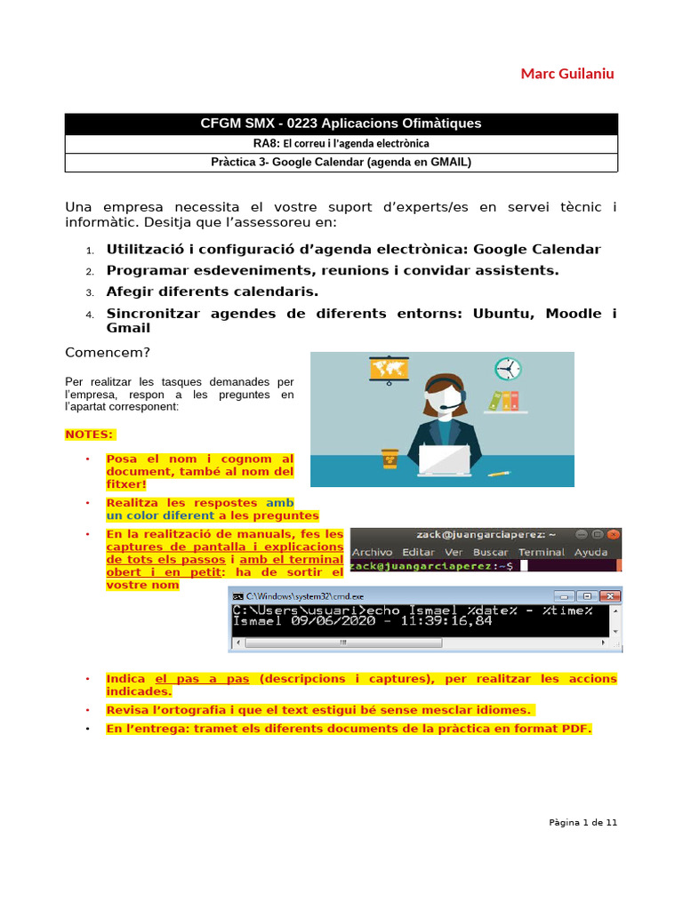 0023 Ra8 Prac3 Agenda | PDF