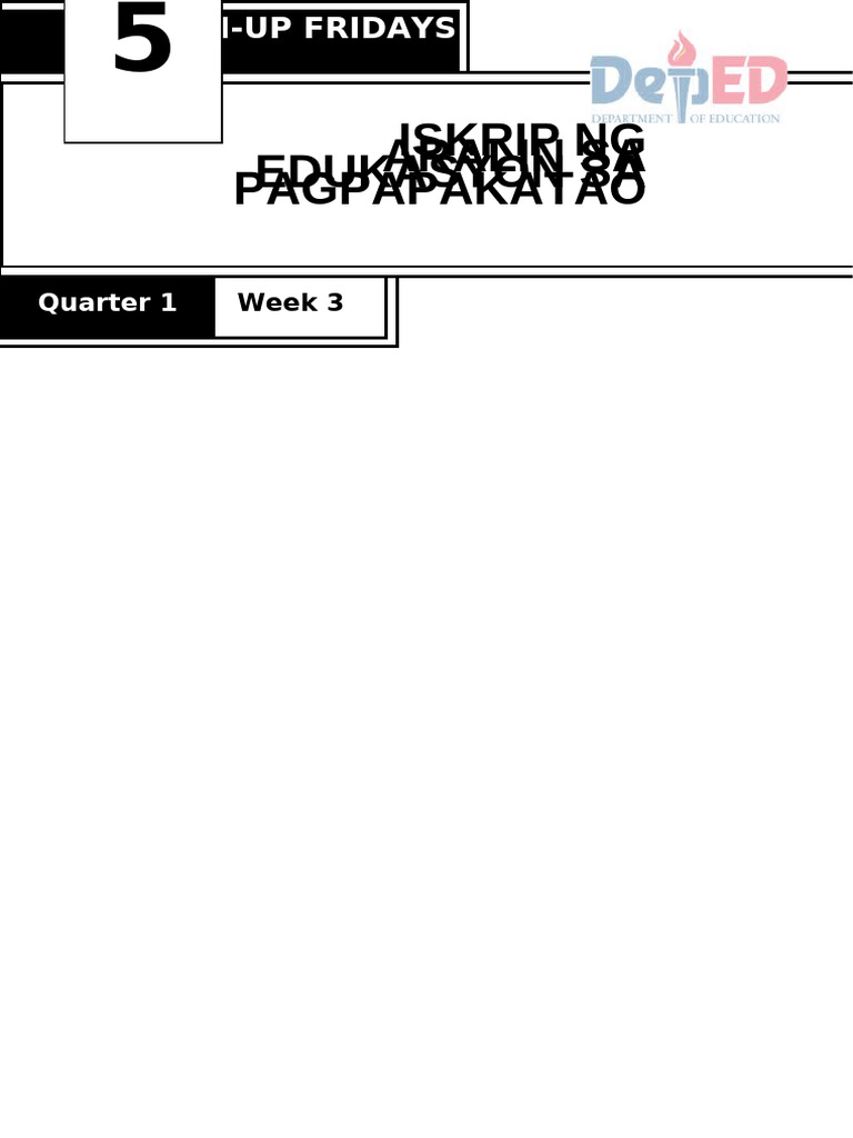 CO-2024-LS-Grade 5-CUF-ESP - Q1-W3-RPVH | PDF