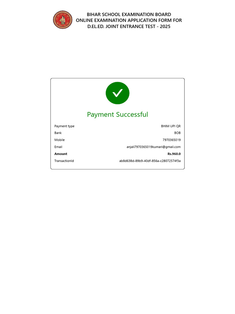 DELED APPLICATION FORM anjali | PDF