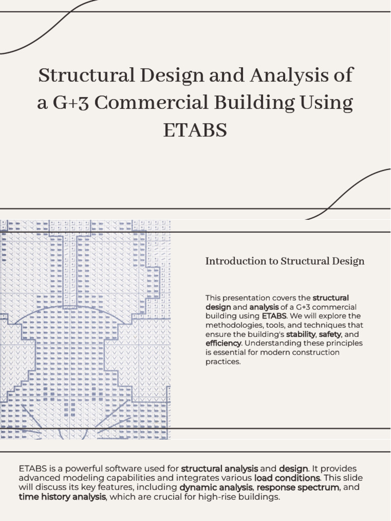 Slidesgo Structural Design and Analysis of A g3 Commercial Building Using Etabs ...