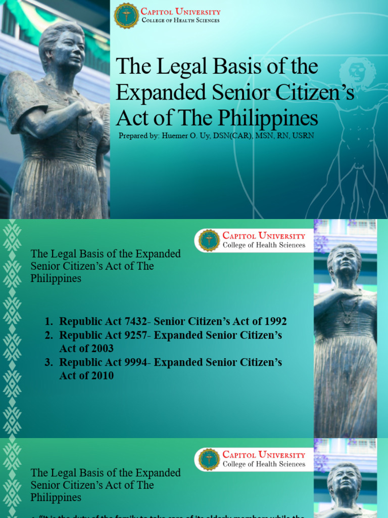 Legal Framework of Expanded Senior Act | PDF | Employment | Identity ...