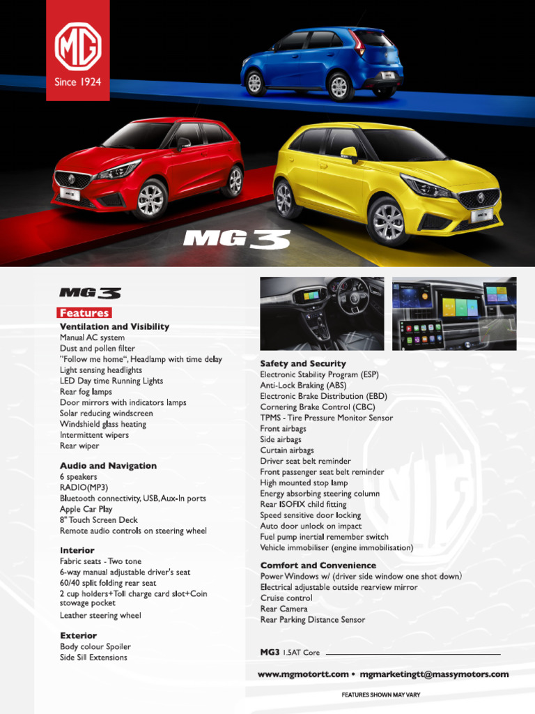 Brochure MG3 | PDF