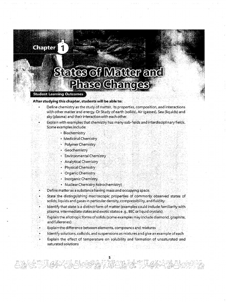 Chapter 1 Chemistry | PDF