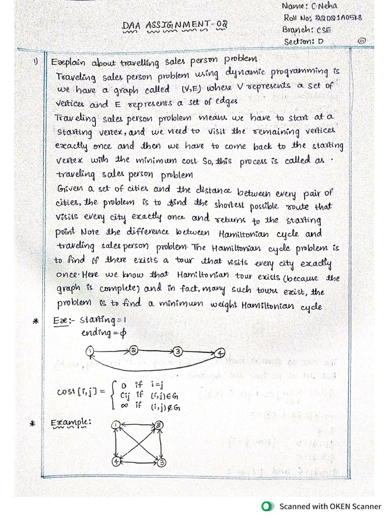 Daa Assignment 2 | PDF