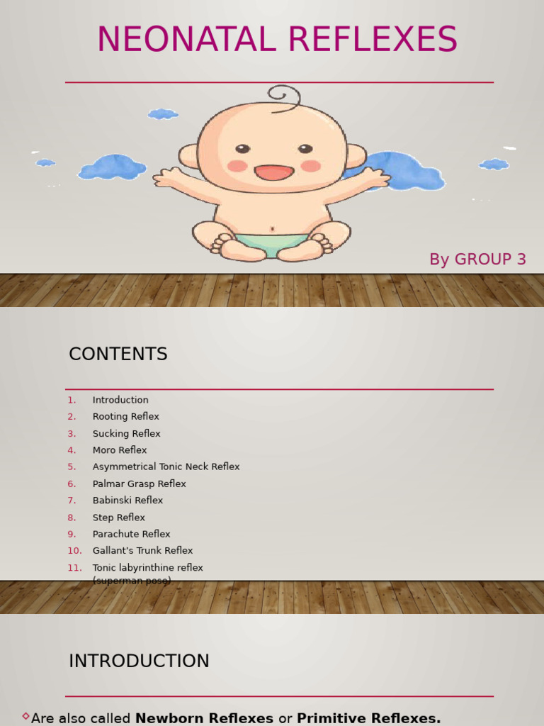 Neonatal Reflexes | PDF | Reflexes | Neurophysiology