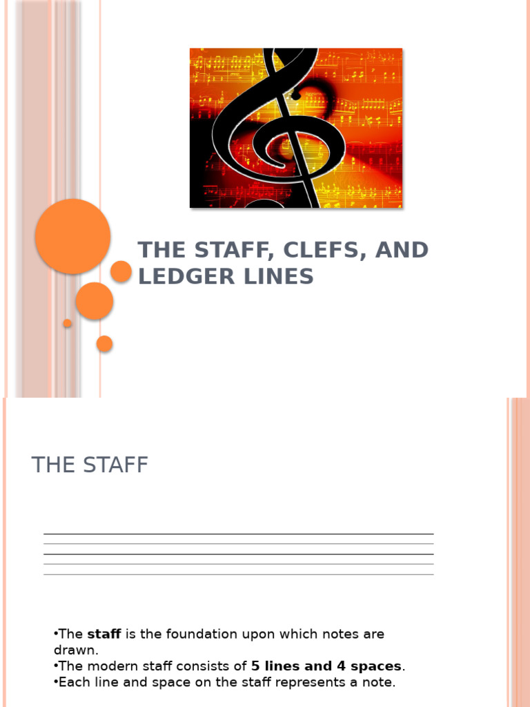 The Staff, Clefs, and Ledger Lines | PDF