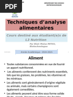Analyse Des Aliments | PDF | Substances chimiques | Nutrition