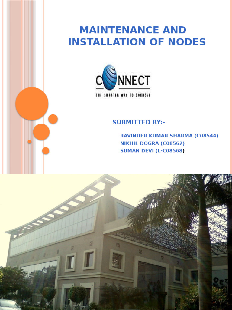 Maintenance and Installation of Nodes | PDF | Digital Subscriber Line | Multiplexing