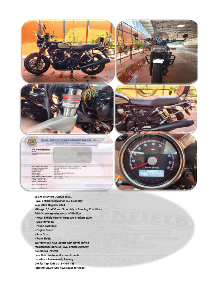 Royal Enfield Interceptor 650 | PDF