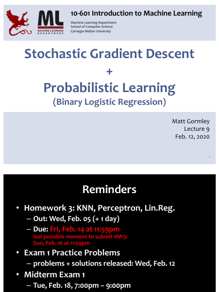 09. Stochastic Gradient Descent 1 | PDF | Regression Analysis | Linear Regression