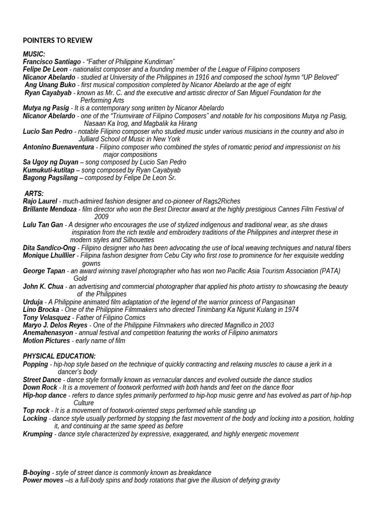 POINTERS TO REVIEW 3rd Rating | PDF | Tuberculosis | World Health Organization