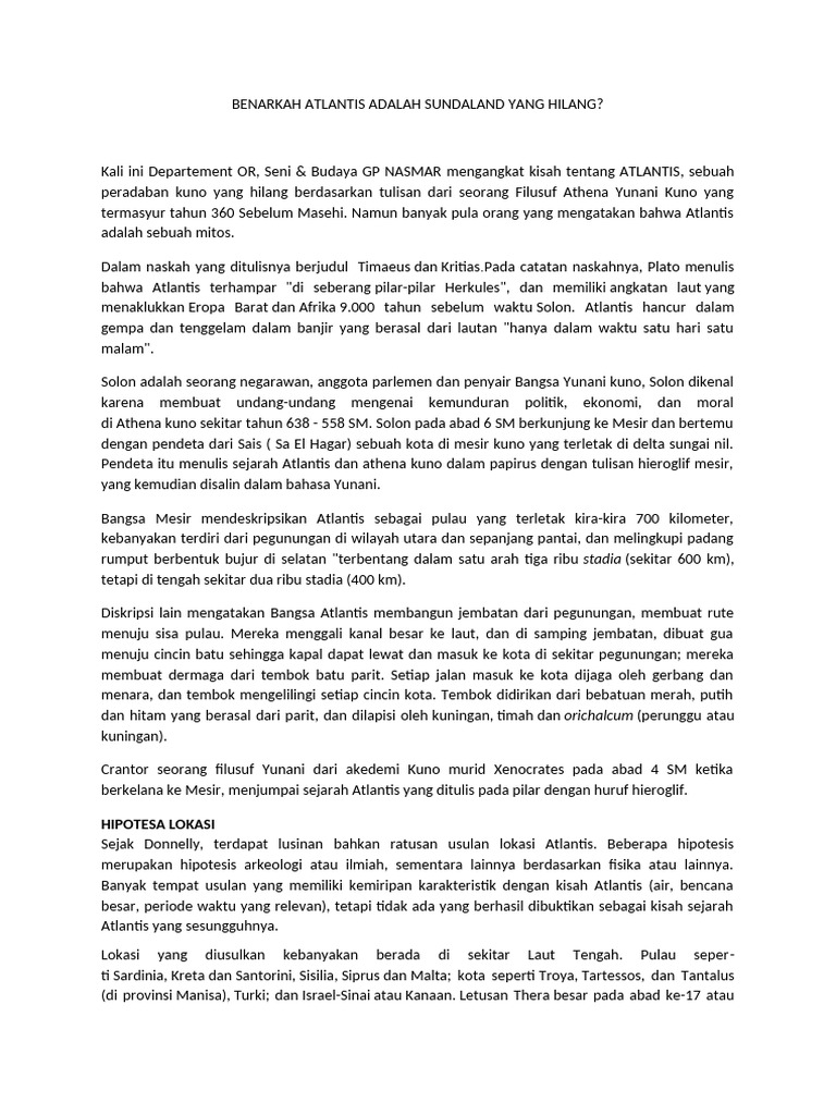 Atlantis | PDF
