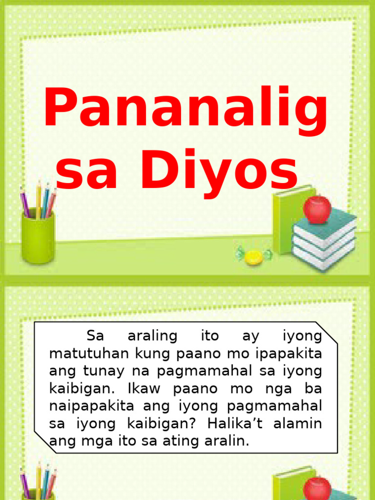 Pananalig Sa Diyos | PDF