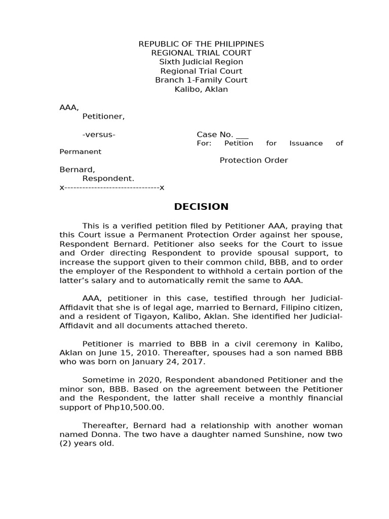 RTC 1FC Decision | PDF | Government | Justice