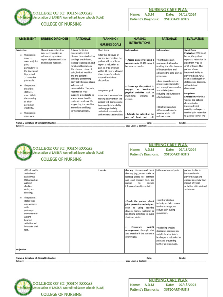 Copy of Ncp Abruptio Placentae 1 3 | PDF | Osteoarthritis | Health Care