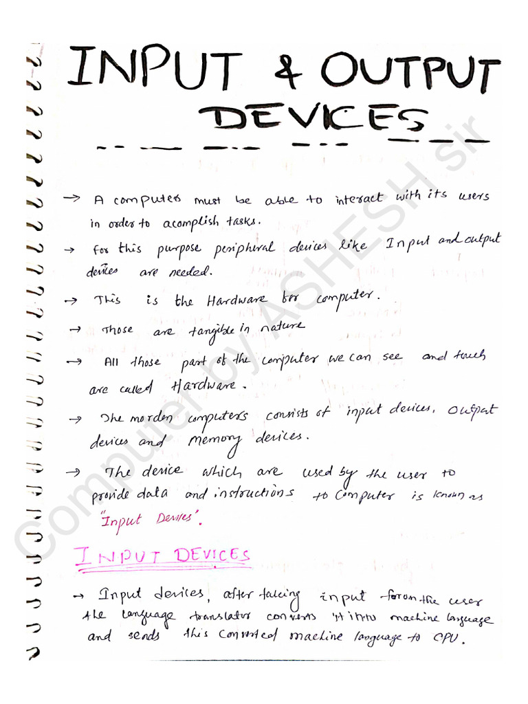 Computer Input Device Hrn Pdf