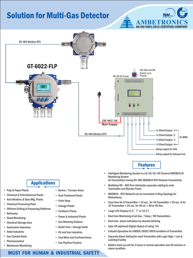 Multi-Gas Monitoring System Overview | PDF