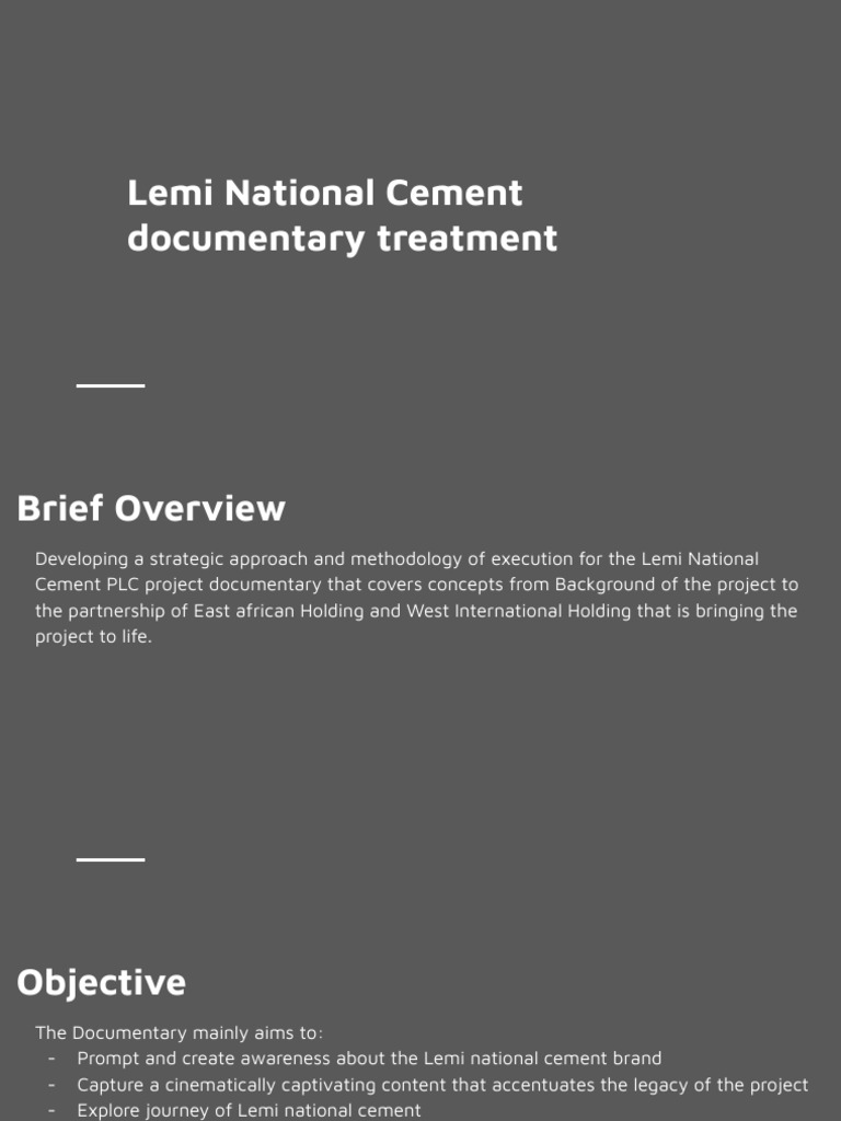 EAH Lemi Cement Pitch | PDF | Infographics